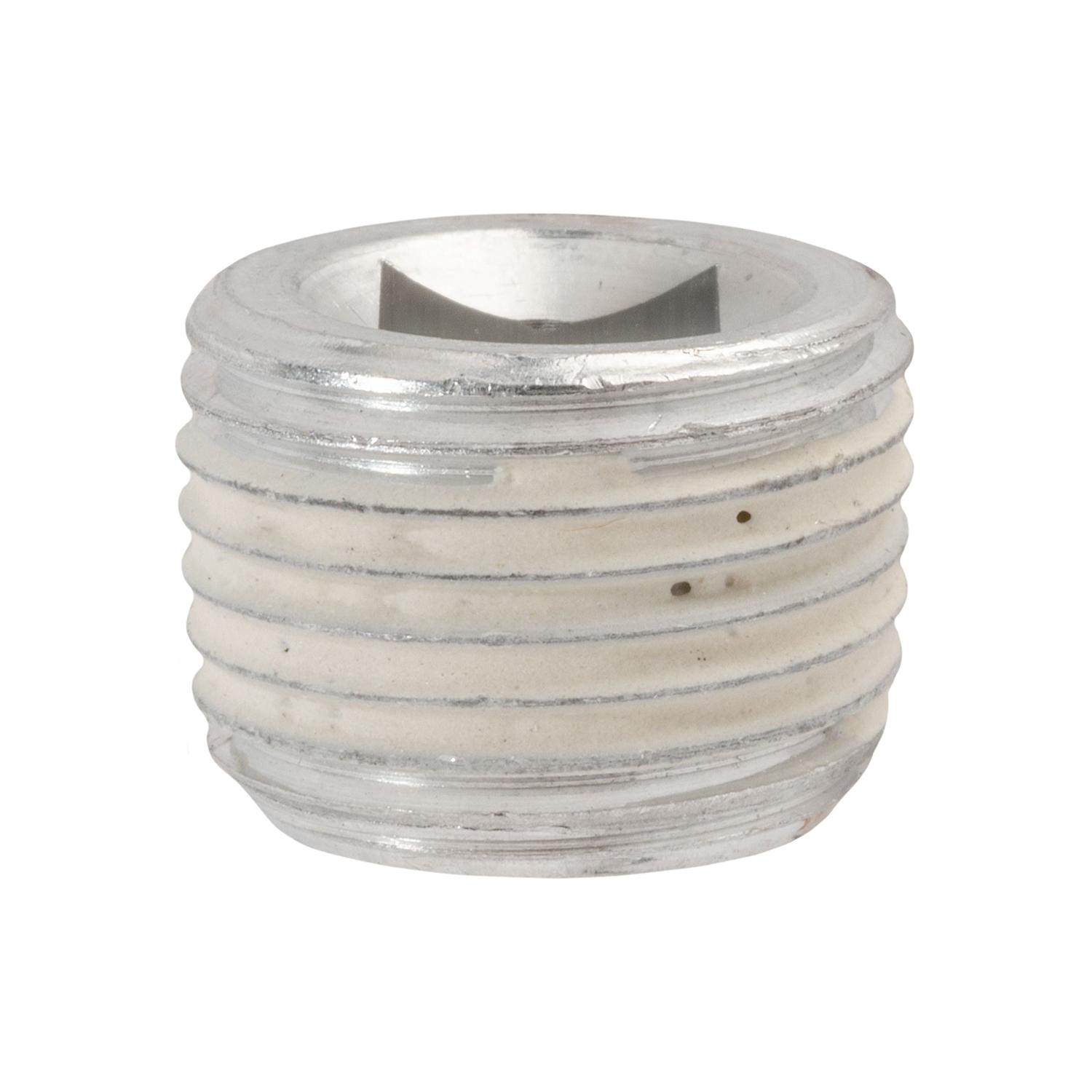 bulk 1/2 aluminum pipe plug with 3/8 drive